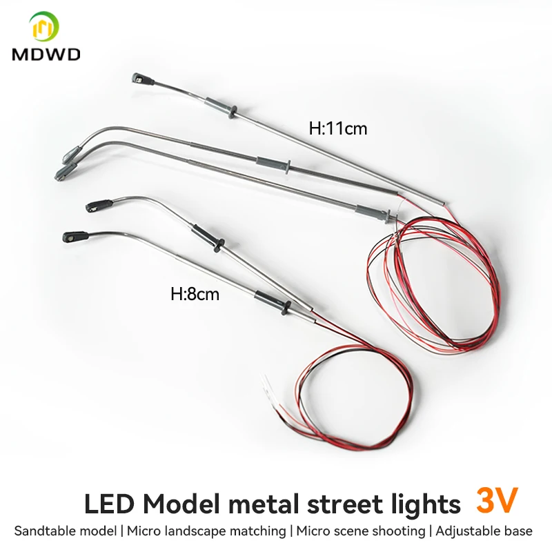 10pcs-HO-Scale-Street-Light-3V-DIY-LED-Miniature-Lights-Head-White-Warm ...
