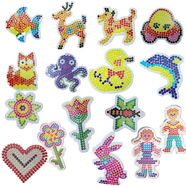 تسوق Hama Beads Template With Color Paper 5mm Plastic Stencil Jigsaw ...
