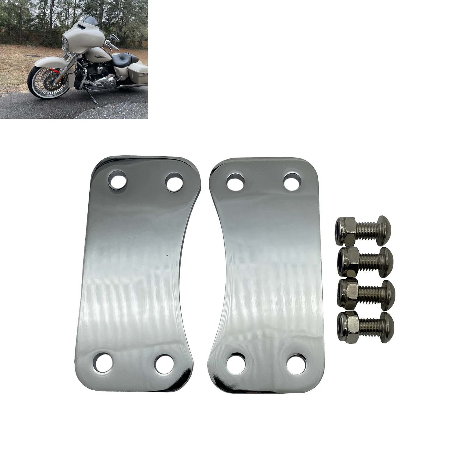 Front-21-Wheel-Fender-Riser-Lift-Bracket-Adapter-For-Harley-Touring ...