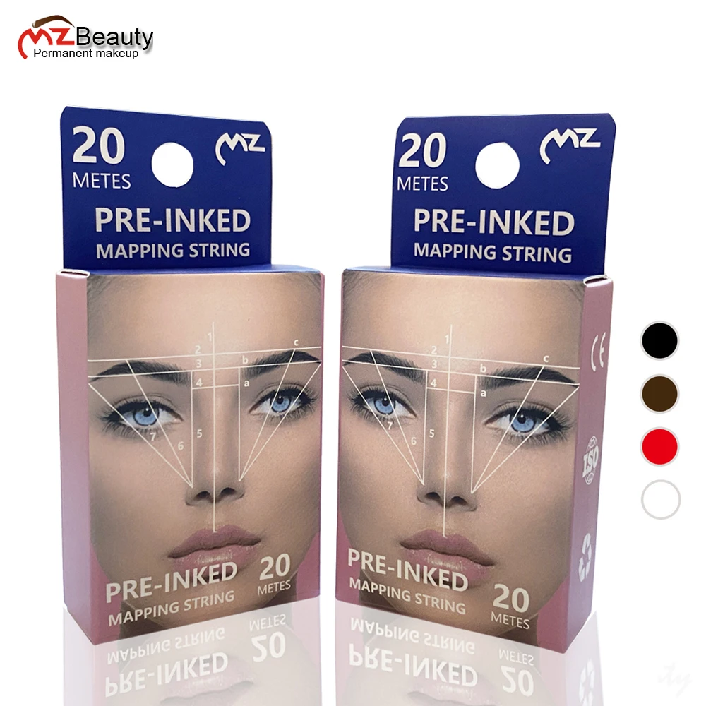 Brow-Mapping-String-Microblading-Pre-Inked-Eyebrow-Thread-Positioning ...