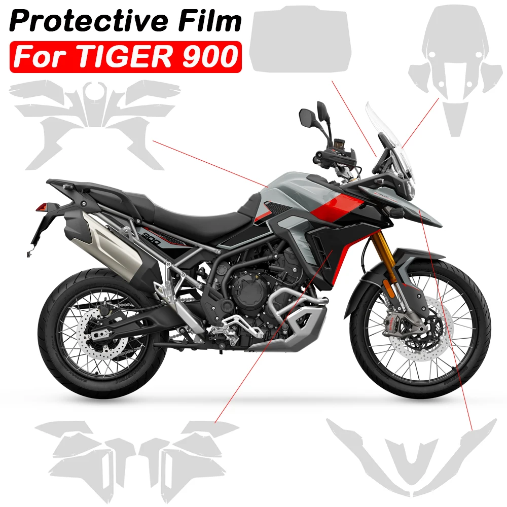 Motorcycle PPF TPU Protective Film For TIGER 900 Tiger 900 Rally Pro ...