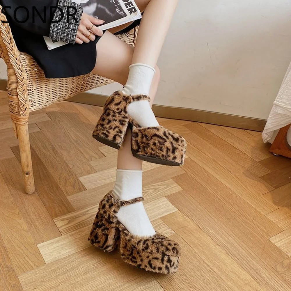 Shoes Cheetah Platform Pumps