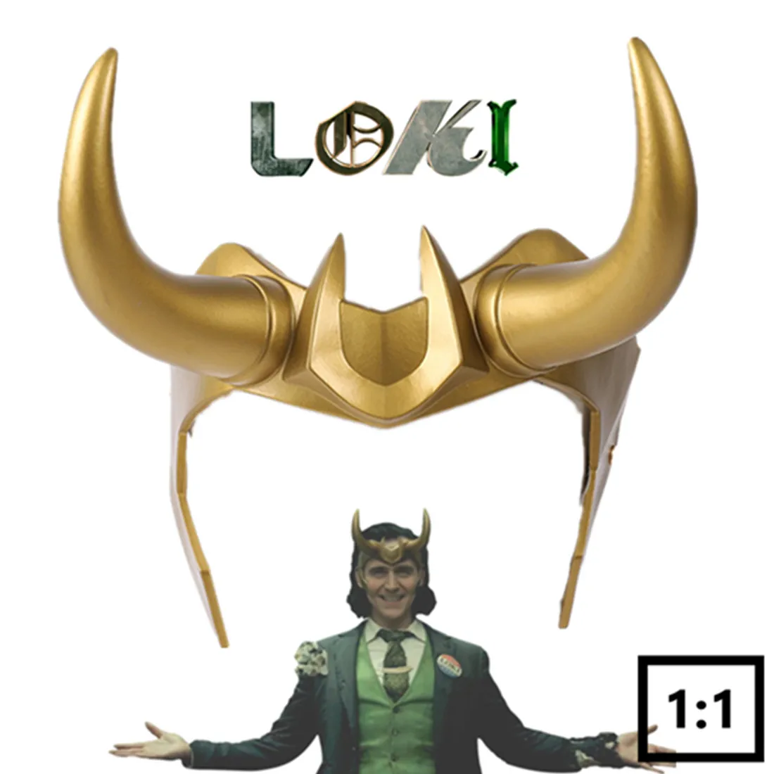 Disney Marvels TV LOKI Horns Helmet Cosplay PVC Avengers Headwear ...