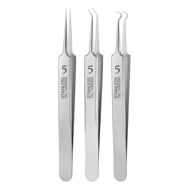 3 Stück ultra fein Nr. 5 Zellen Pickel Schwarzkopf Clip Pinzette ...