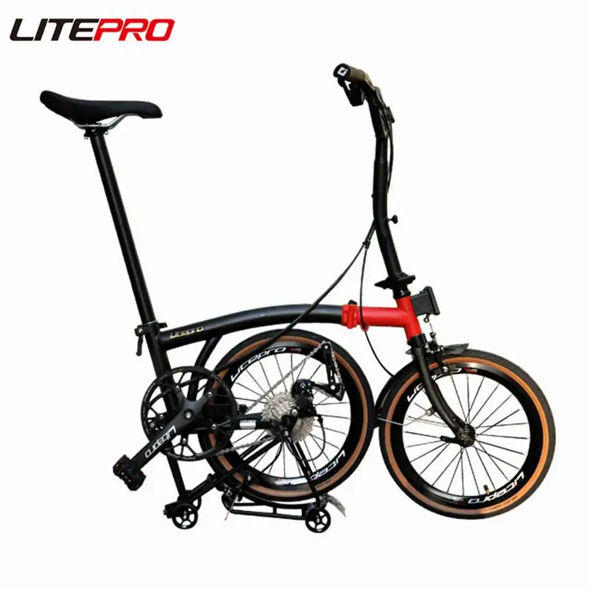 Litepro Straight Y Handlebar Tri-fold Folding Bicycle R9 16Inch ...