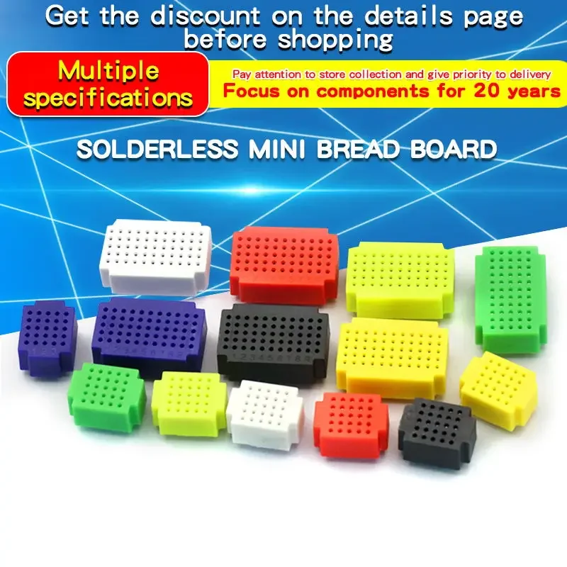 1PCS-ZY-55-Mini-Breadboard-Solderless-Test-Board-Non-Soldering ...