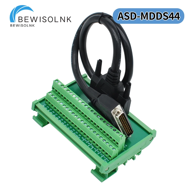 B2 servo drive relay terminal block CN1 adapter board DB44 connector connection cable ASD-MDDS44 ...