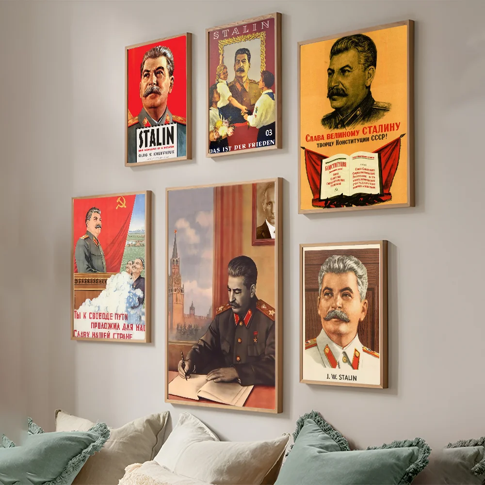 Soviet-Union-Stalin-Poster-Whitepaper-Poster-Vintage-Room-Vintage ...