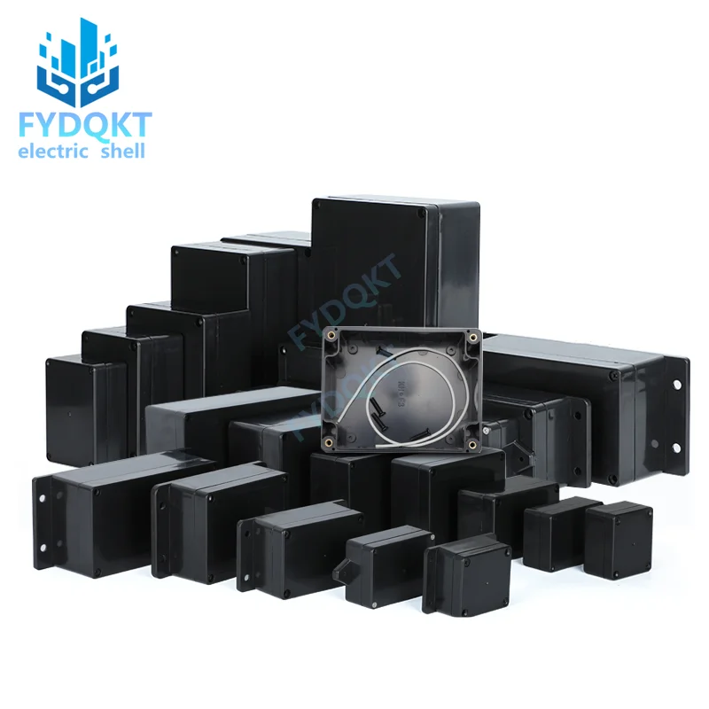 Generic Plastic Black Power Waterproof Boxes Security Monitoring Indoor ...