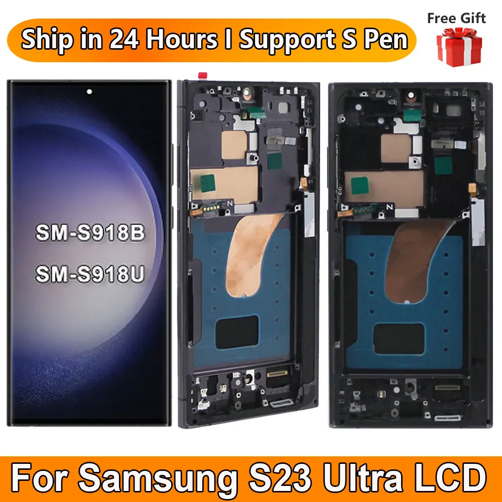 AMOLED-S23-Ultra-Screen-Assembly-for-Samsung-Galaxy-S23-Ultra-S918B ...