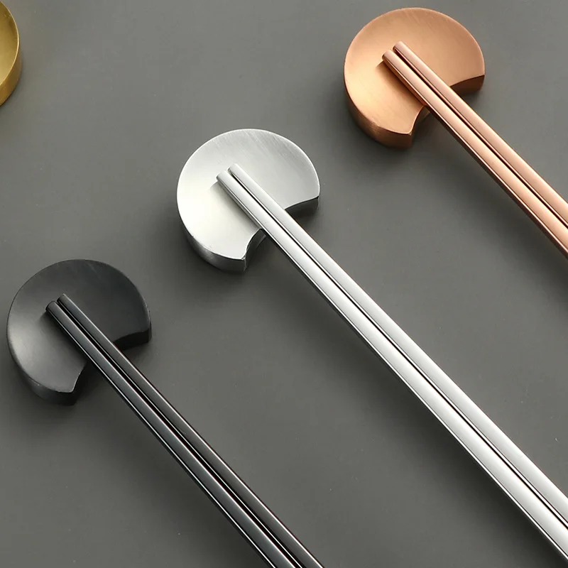 1PCS-Stainless-Steel-Crescent-Shap-Chopsticks-Holder-Japanese-Style ...