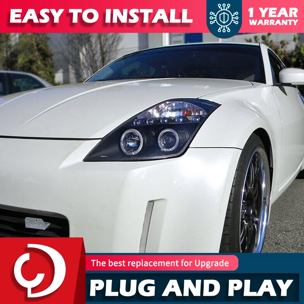 AKD Car Styling Head Lamp for Nissan 350Z Headlights 2013-2019 LED ...