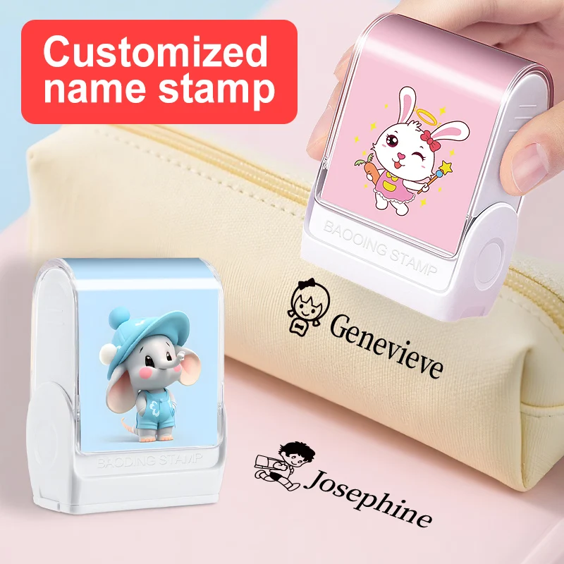 Custom Kids Name Stamp - Personalized Waterproof School Stamp for ...