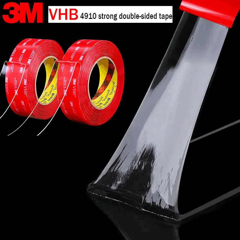 3m 4910 Vhb Tape High Temperature Transparent Acrylic Foam Tape1mm Thickness Double Coated Clear ...