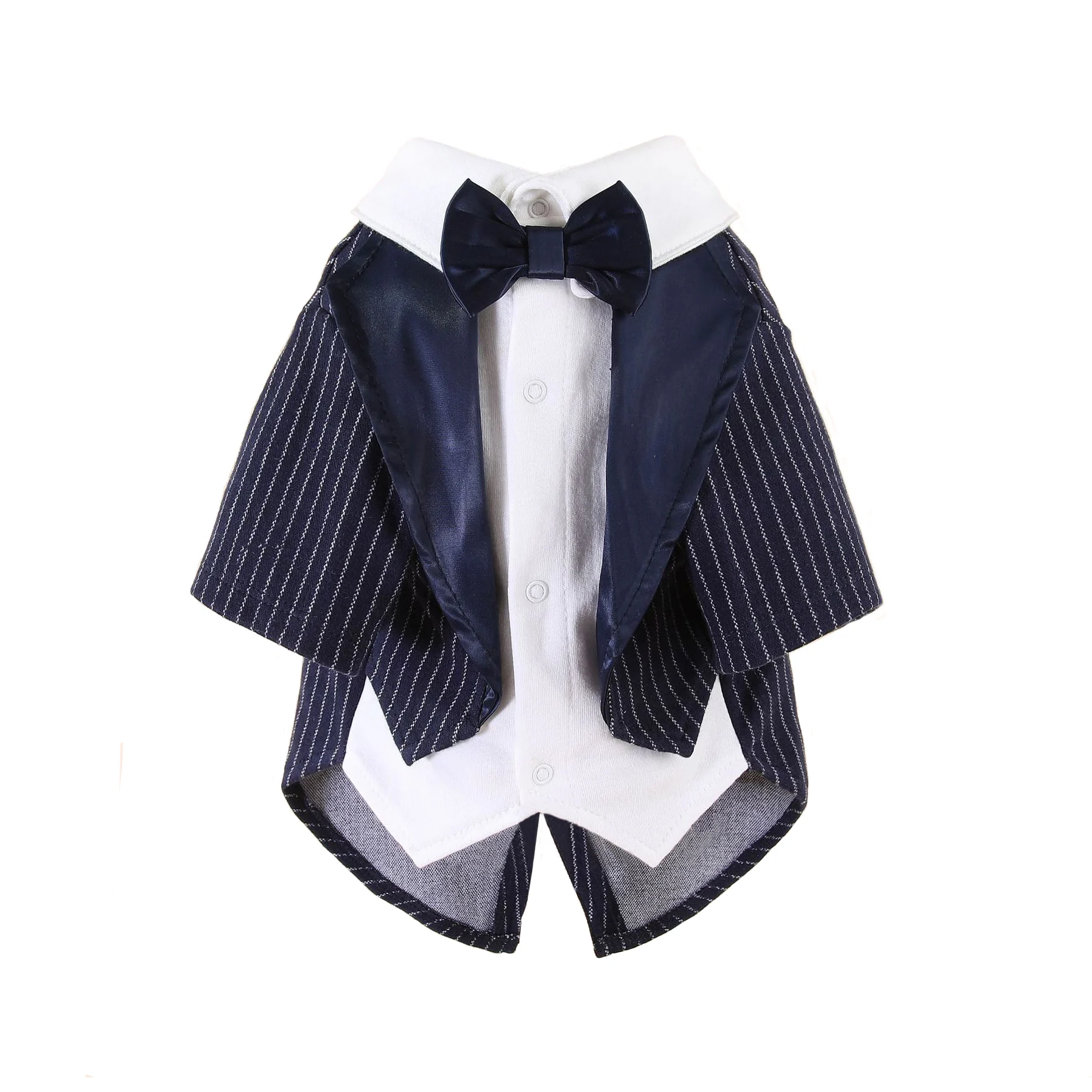 Elegant Bow Tie Dog Tuxedo Suit Jacket for Small Medium Dogs, Formal ...