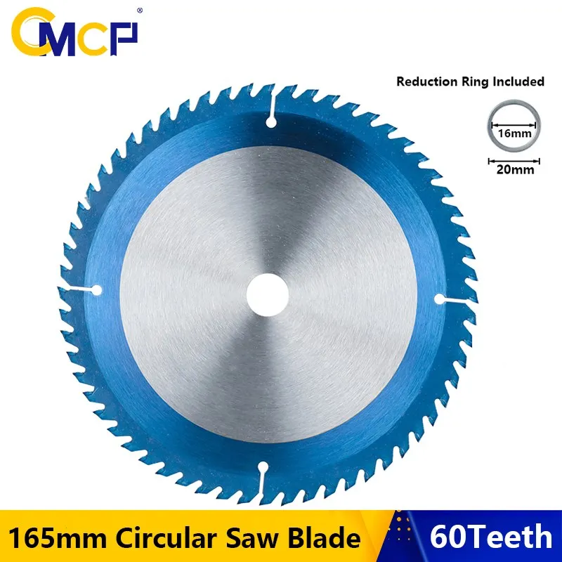 CMCP Circular Saw Blade 165mm 60 Teeth TCT Saw Blade Nano Blue Coated ...