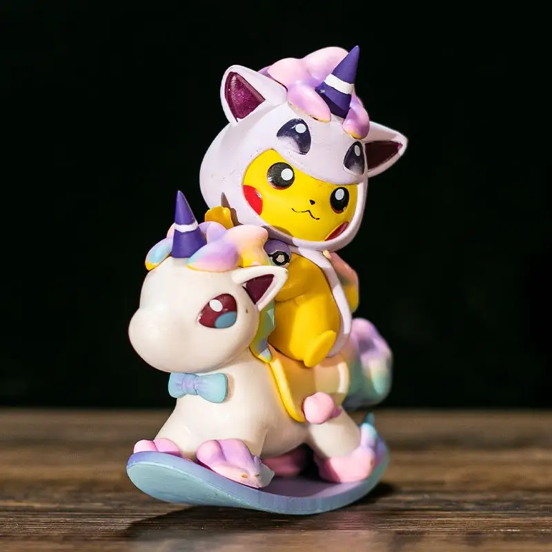Pokemon-Anime-Peripheral-Pikachu-Kawaii-Rocking-Horse-Pink-Unicorn-Hand ...