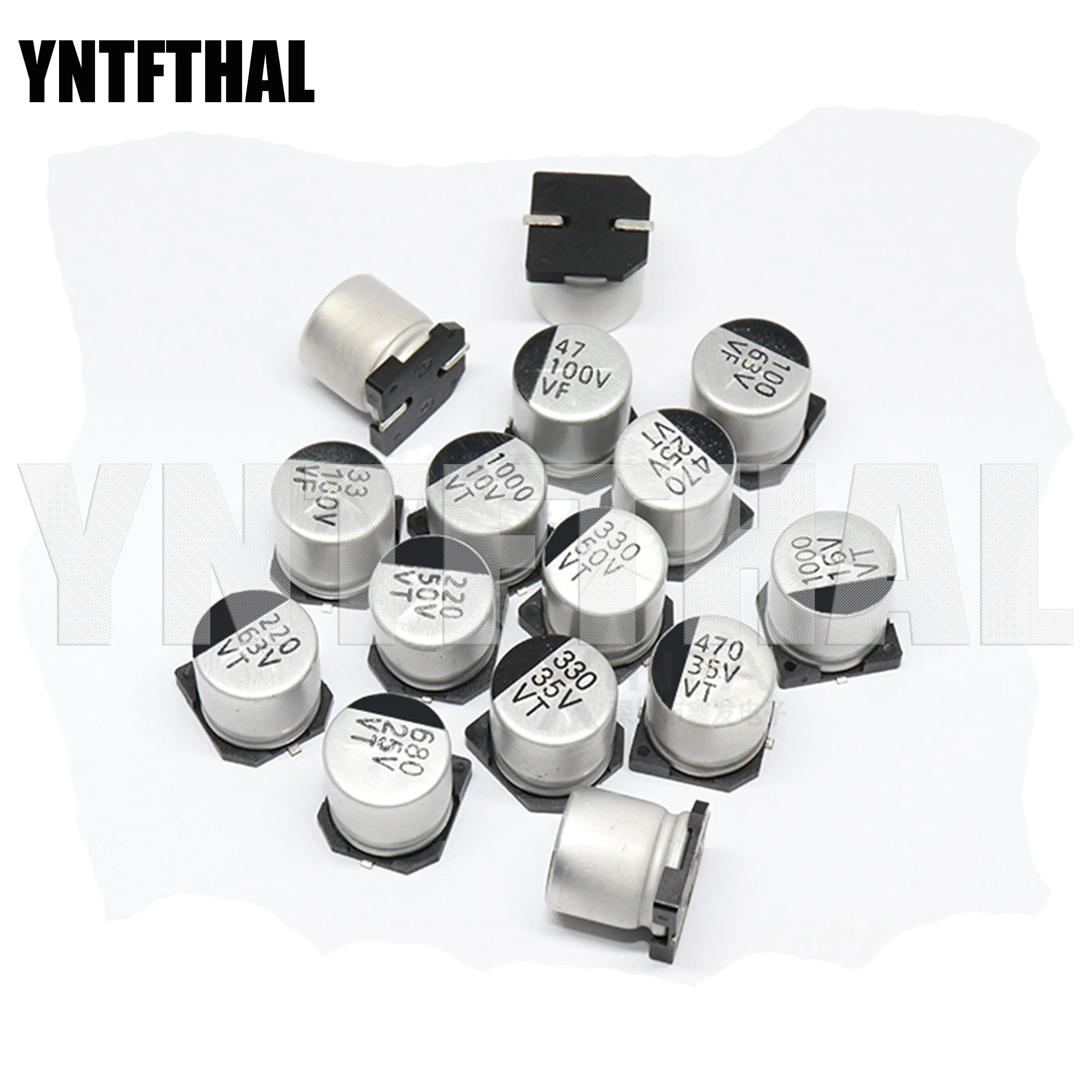 50pcs-SMD-Electrolytic-Capacitor-Aluminum-25V-35V-50V-63V-100V-400V-1UF ...