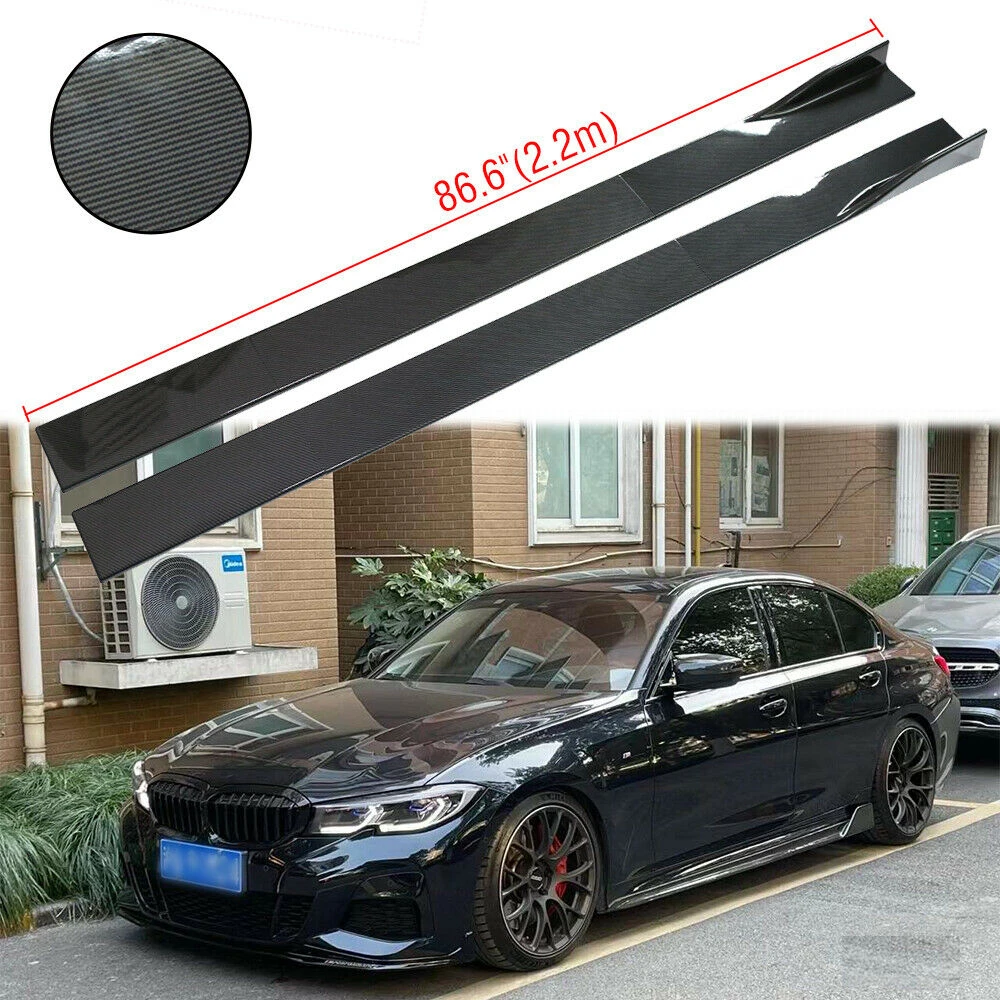 2.2m Side Skirt Universal For Bmw 3 Series F10 F30 F32 F80 Extension ...