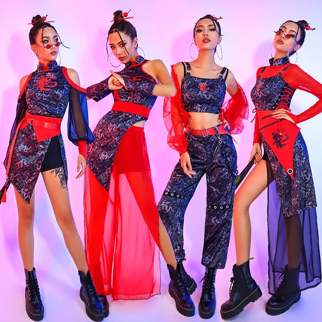 Red Jazz Dance Costumes