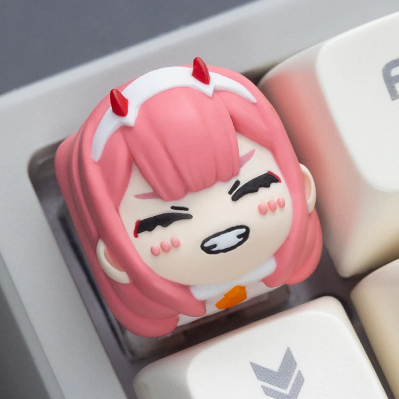 Zero-Two-Resin-Keycaps-Handmade-Anime-3D-Keycaps-Personalized-Cute ...