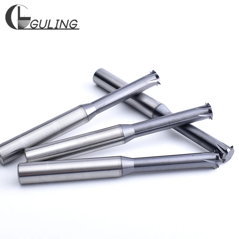 CNC 60 Degree Solid Carbide Thread Milling Cutter Pith 0.5 0.8 1 1.25 ...