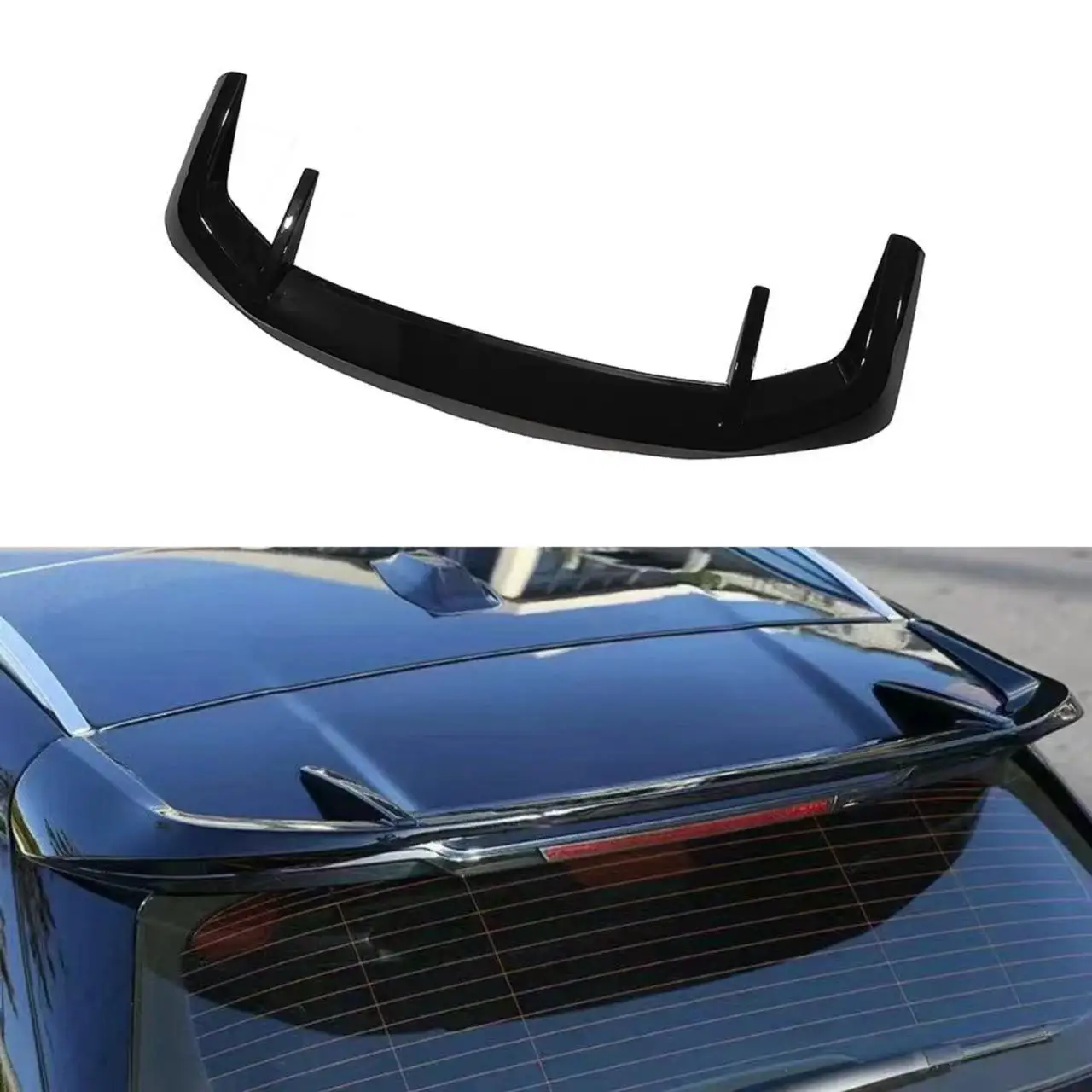 Black Spoiler Wing For 2022-2024 Honda Civic Spoiler Top Wings Black ...