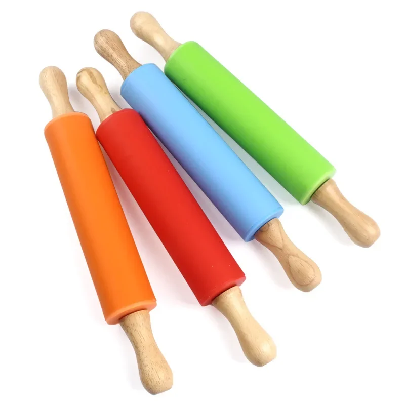 1Pcs-Silicone-Non-stick-Fondant-Rolling-Pin-for-Fondant-Cake-Dough ...