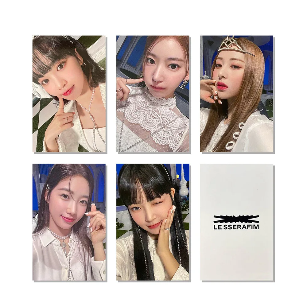 Kpop-Idol-5Pcs-Set-Lomo-Card-LE-SSERAFIM-FEARLESS-Postcard-Album-New ...