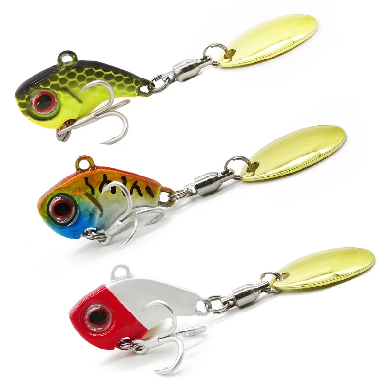 Fishing Lures Wobble Rotating Metal Vib Vibration Tail Winter Fishing ...