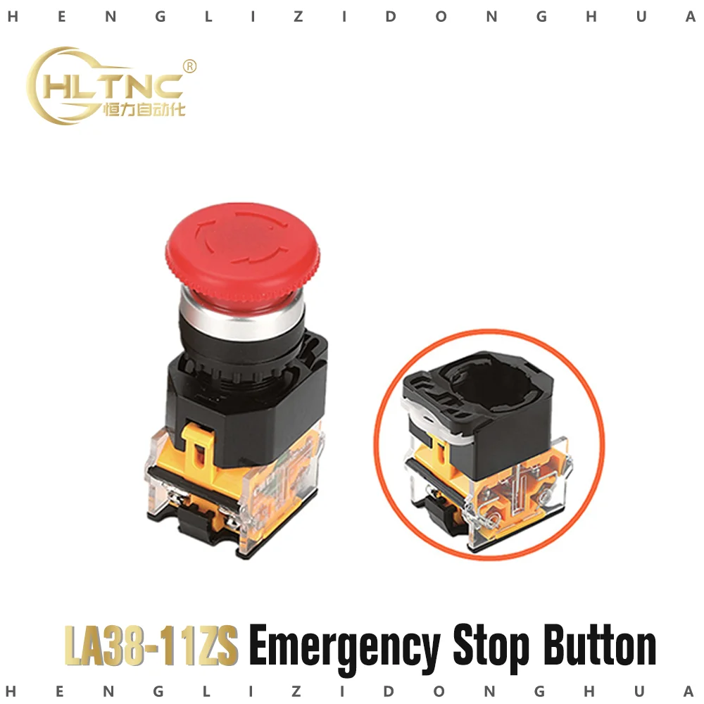 Cnc Emergency Stop Button | Mushroom Cap | La38-11zs | Switches - 1 Pcs ...
