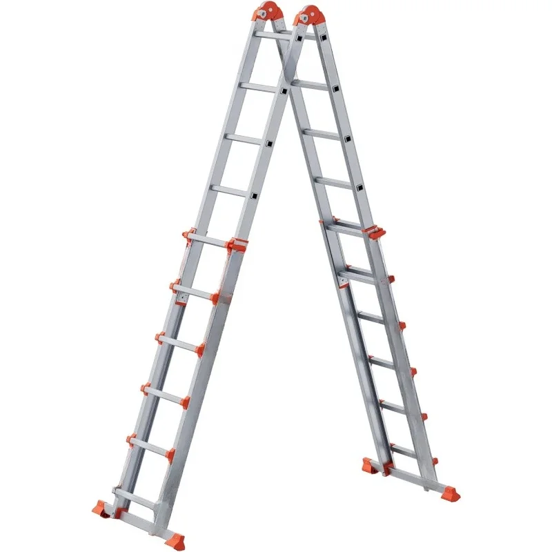 Ladder, A Frame 6 Step Ladder Extension, 22 Ft Anti-Slip Multi Position ...