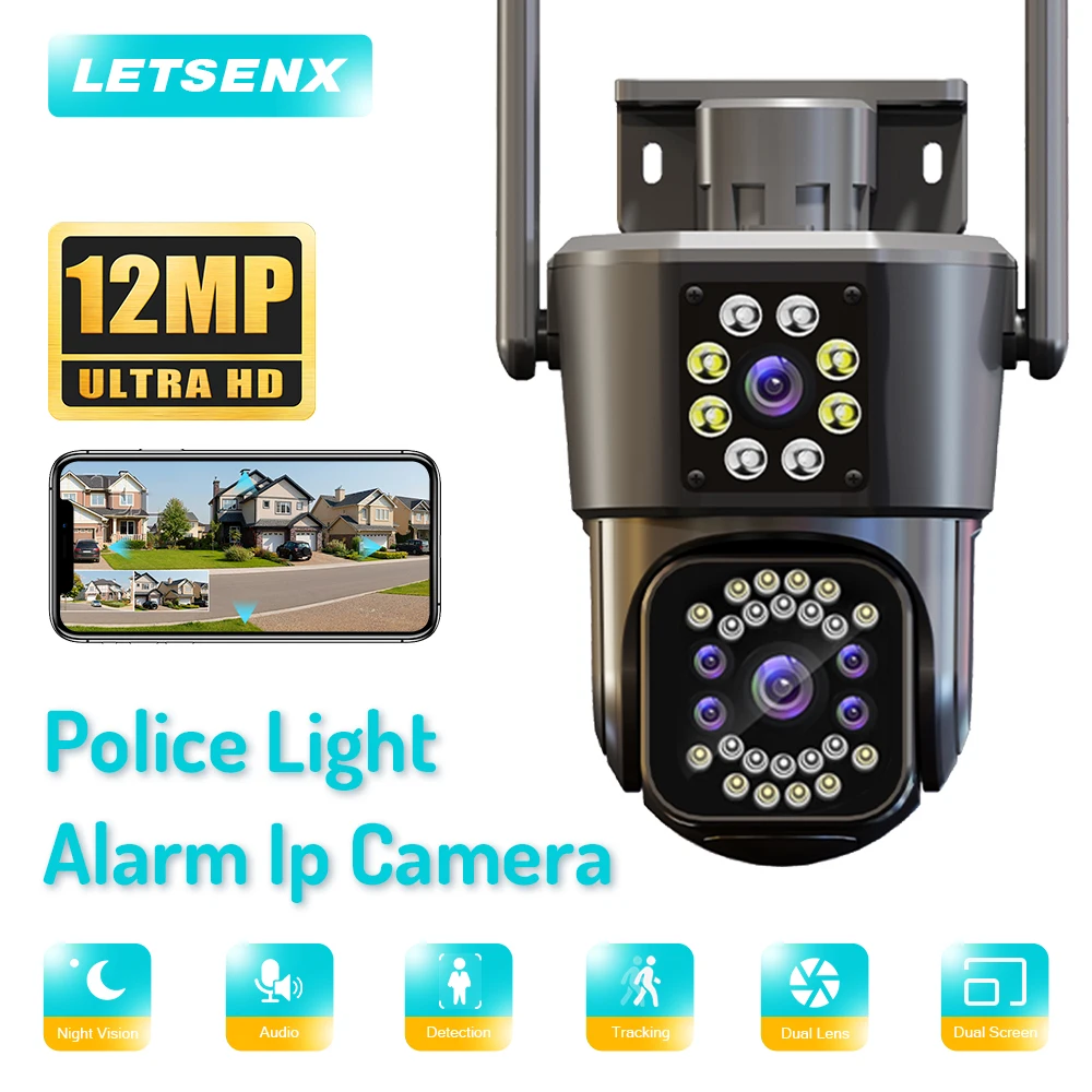 12MP-6K-WIFI-IP-Outdoor-Camera-Three-Lens-Three-Screen-Motion-Tracking ...
