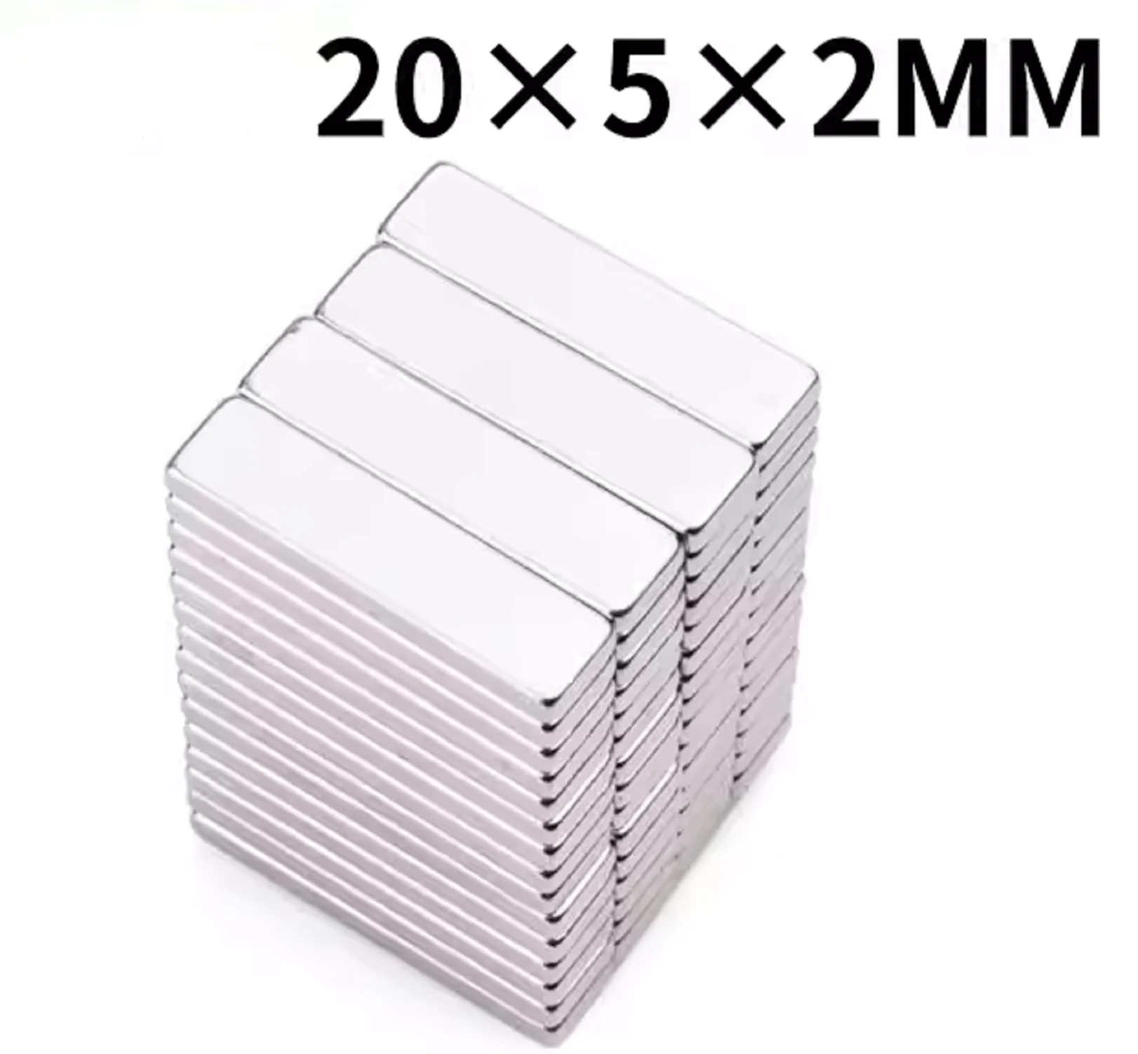 20x5x2mm 20/50/100pcs Magnets Bar, Small Rectangular Magnets, Multi-Use ...