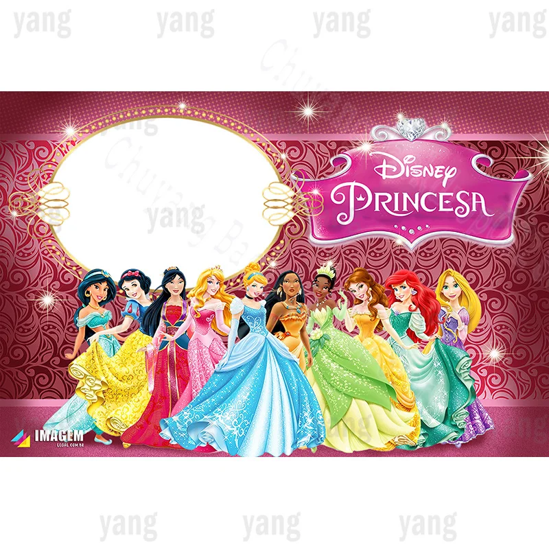 Disney Princess Blank Background For Invitation