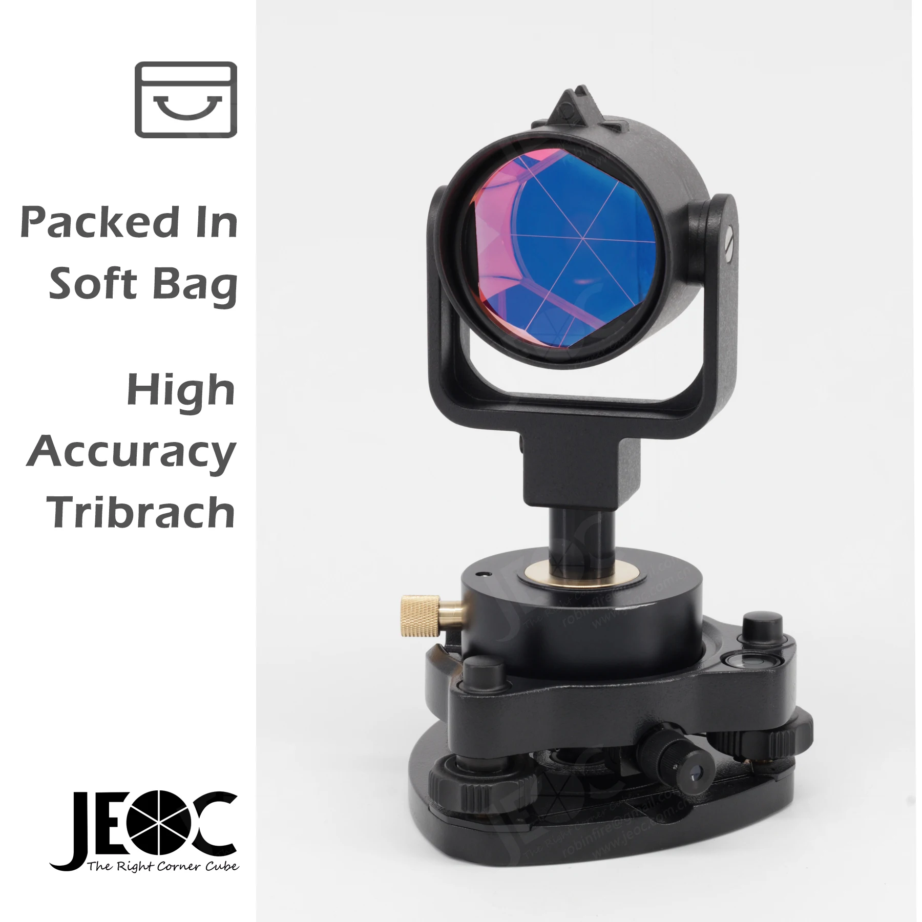 JEOC GPR121 Accurate Prism & Black Tribrach Set, Surveying Reflector ...