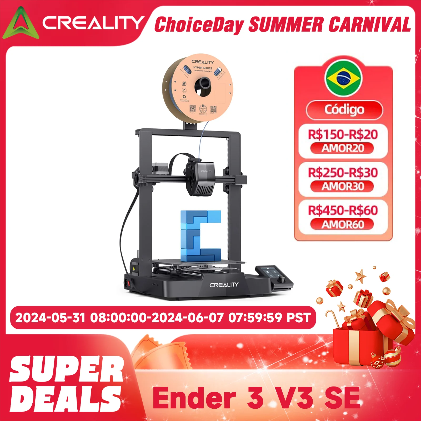 Creality-Ender-3-V3-SE-3D-Printer-250mm-s-CR-Touch-Auto-Leveling-Sprite ...
