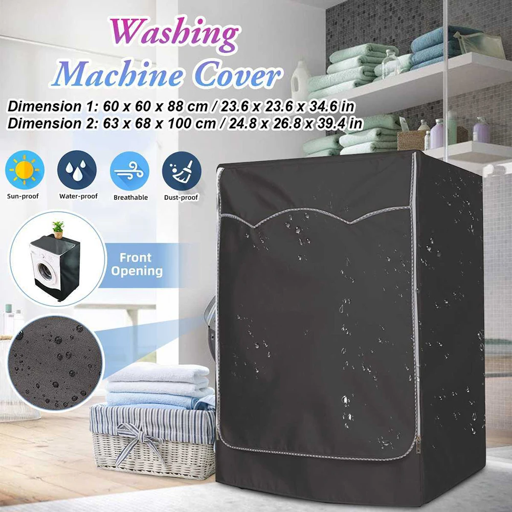 Waterproof-Clothes-Washer-Cover-Front-Open-Oxford-Cloth-Washing-Machine ...