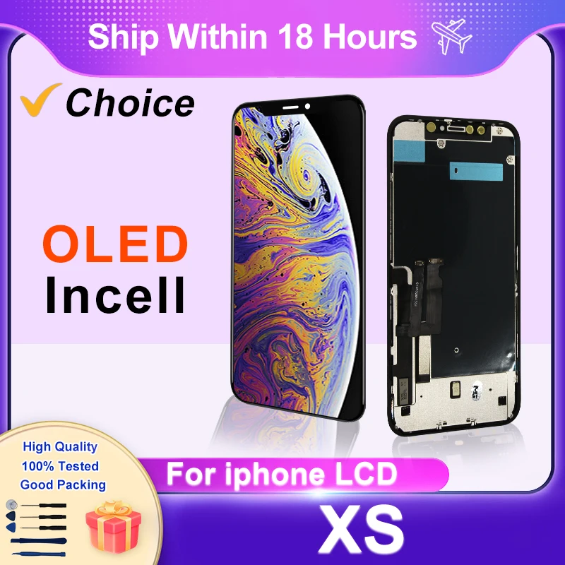 AAA-OLED-Display-For-iPhone-XS-LCD-Display-Digitizer-Assembly-Incell ...