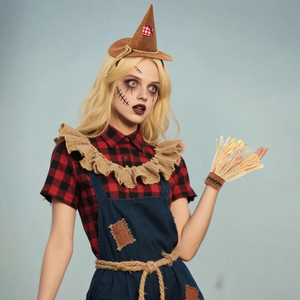 Scarecrow Costume Headband High-Quality Scarecrow Cosplay Prop Set ...