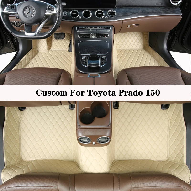Car-Floor-Mat-For-Toyota-Prado-150-2010-2011-2012-2013-2014-Leather ...