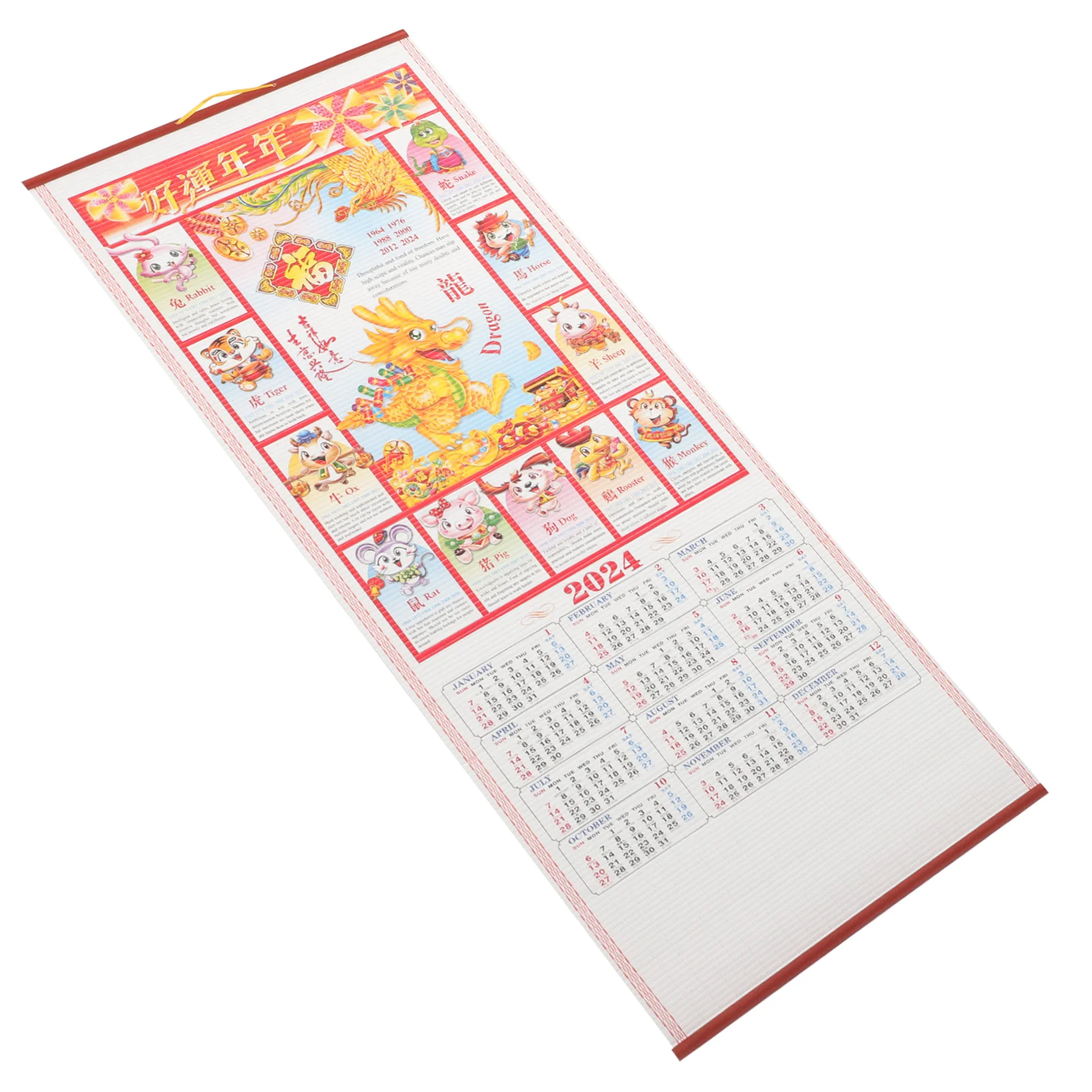 Chinese-New-Year-Wall-Hanging-Calendars-Traditional-Scroll-Lunar ...