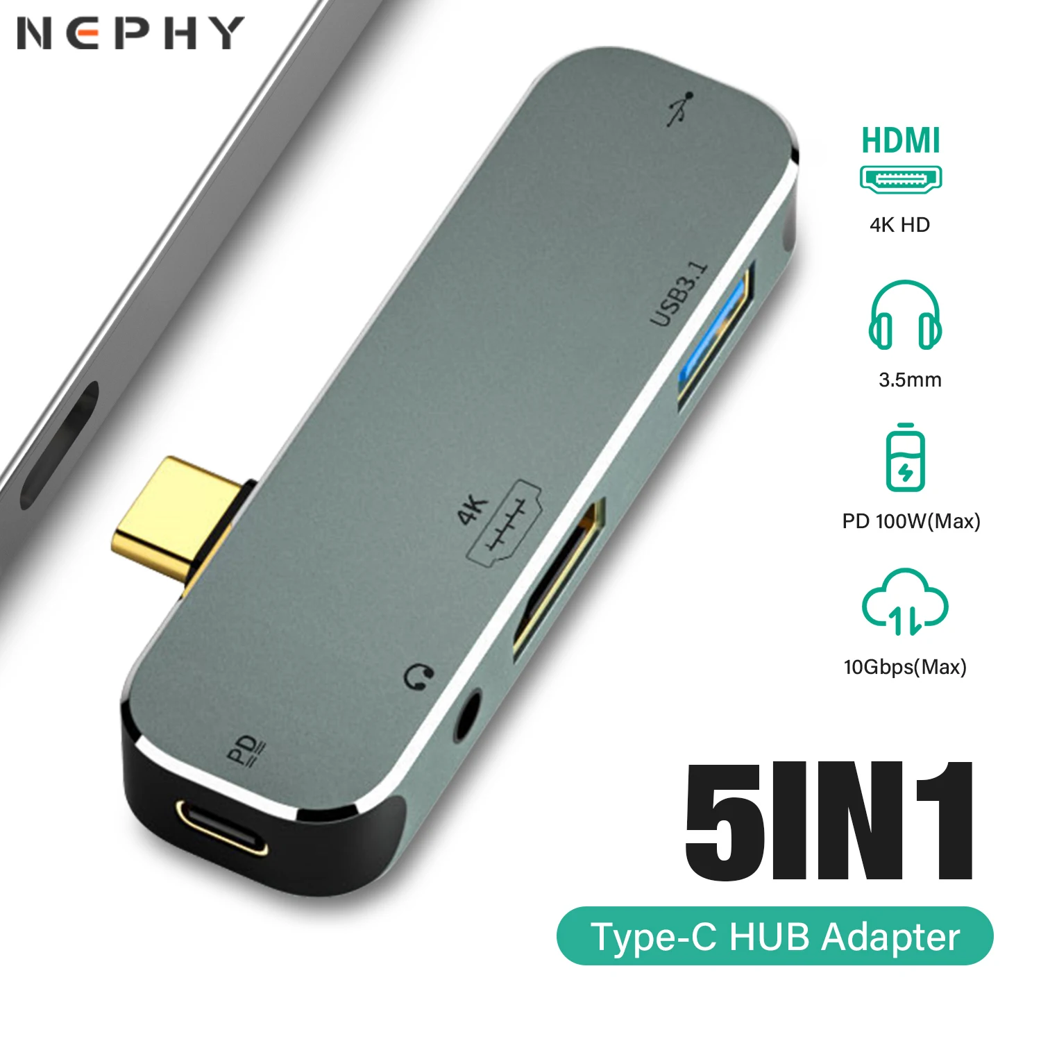 USB-Type-C-HUB-Dock-Station-Splitter-4K-HDMI-Video-Audio-PD-Charger ...