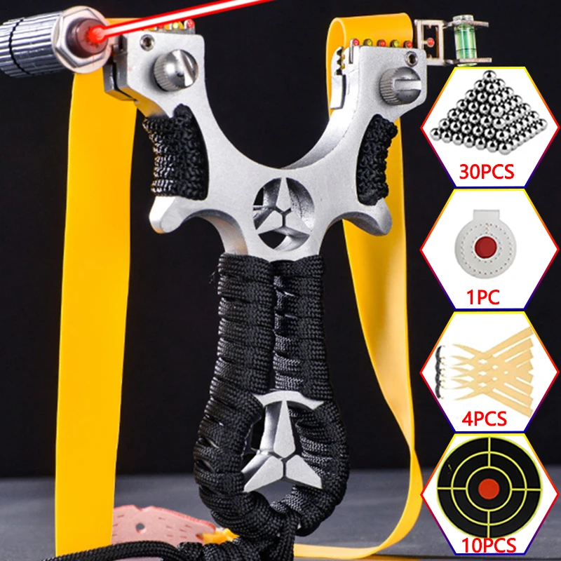 Laser-Alloy-Slingshot-Metal-Rubber-Band-High-precision-Slingsshot ...