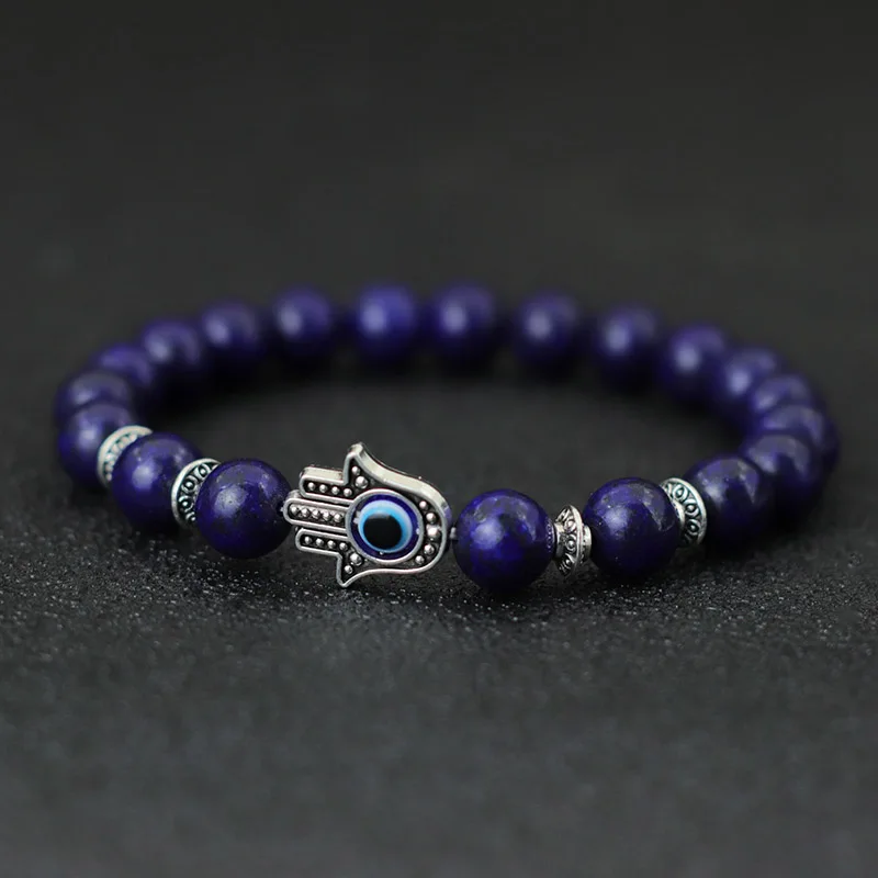 Turkey-Evil-Eyes-Bracelet-For-Men-Women-Gothic-Fatima-Hand-Braclet-8mm ...