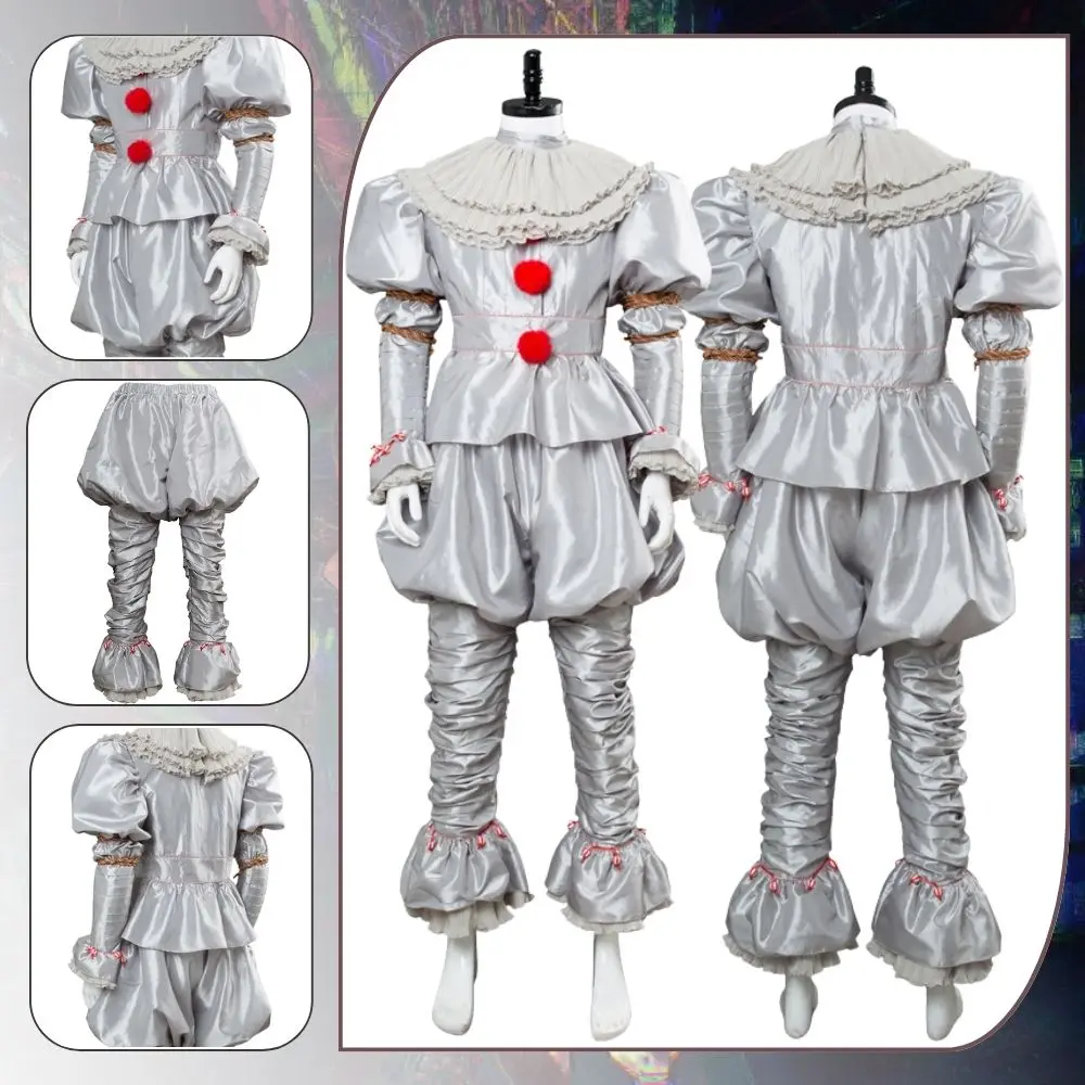 Joker-Pennywise-Cosplay-Fantasia-Costume-Disguise-for-Adult-Men-Women ...