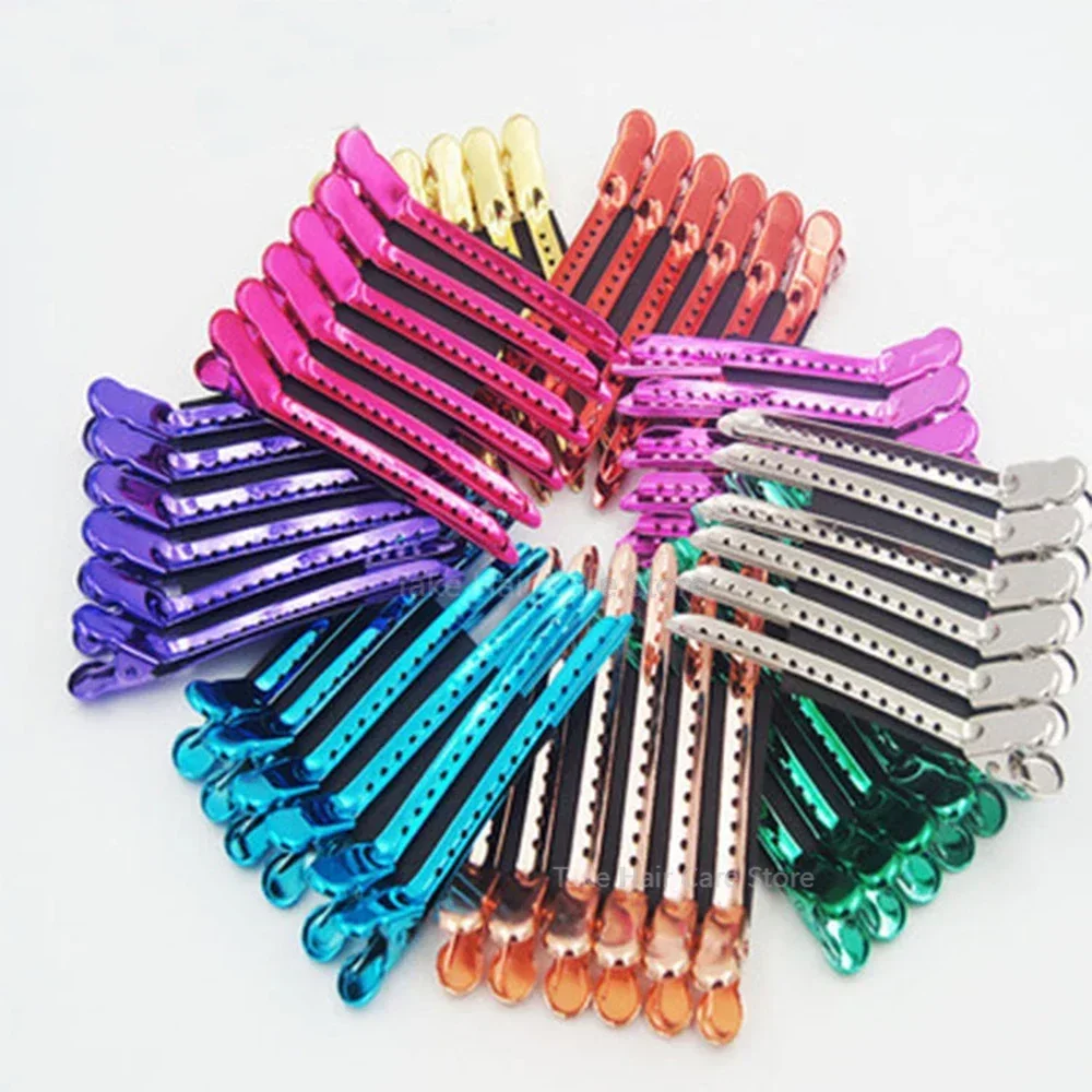 Alligator-Hair-Clips-Hairdressing-Clamps-Claws-Barber-Sectioning-Clip ...