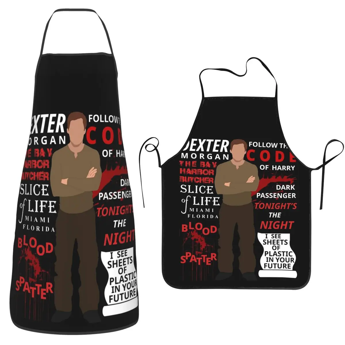 Dexter Morgan Movies Aprons Chef Cooking Tablier Waterproof Bib Kitchen ...