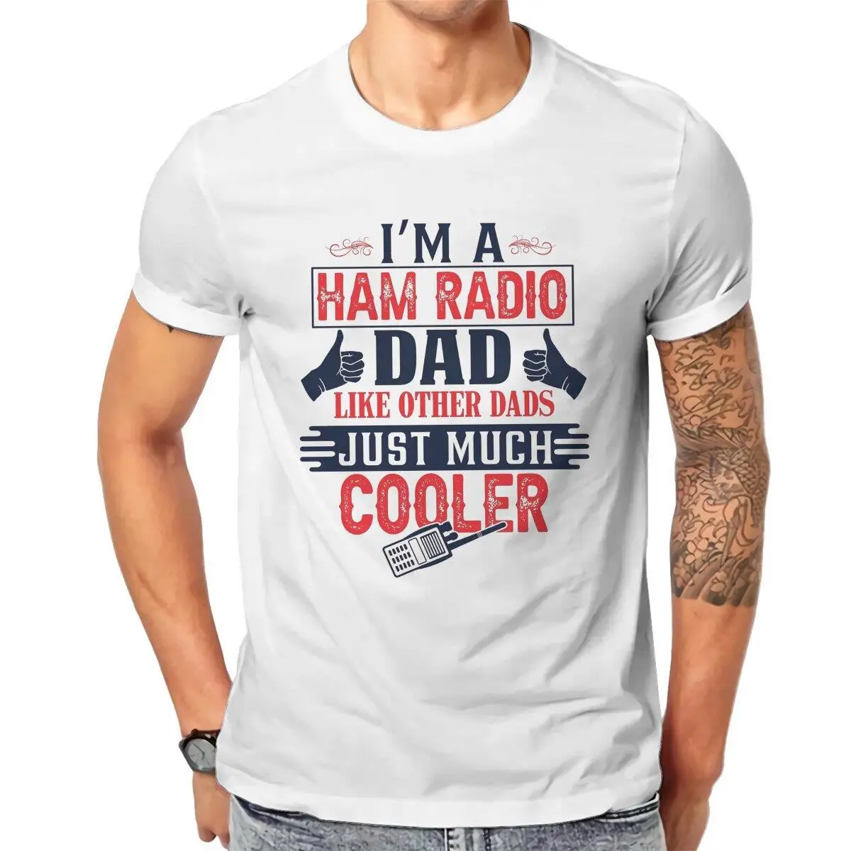 Men-s-Ham-Radio-Dad-Amateur-Operator-T-Shirt-Cotton-Clothes-Funny-Short ...