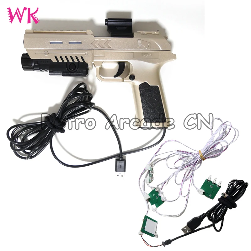 USB-LightGun-For-PC-Arcade-Shooting-Game-With-4-LED-Sensor-Arcade-Game ...